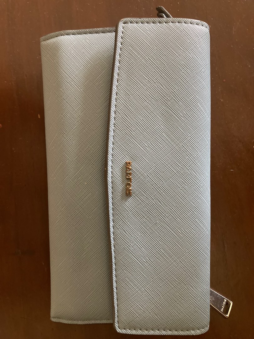 Parfois Trifold Long Wallet in Light Blue, Women's Fashion, Bags ...