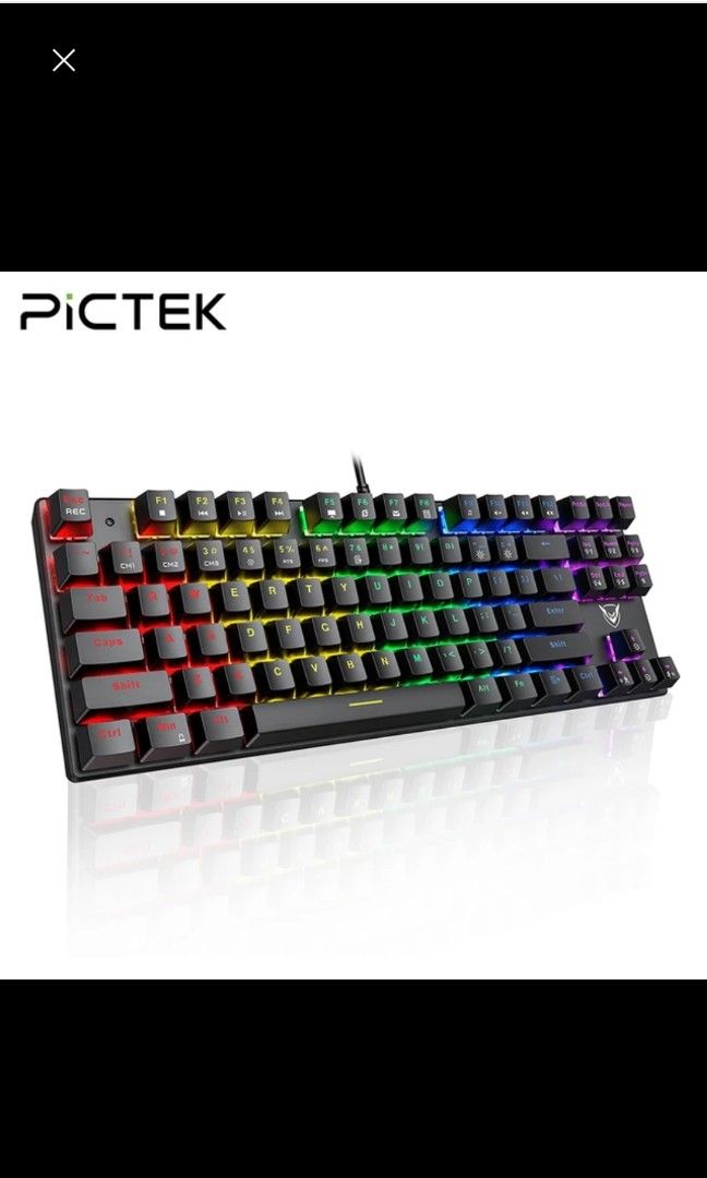 PC244A Mechanical Gaming Keyboard With Blue Switches-Black, Computers ...