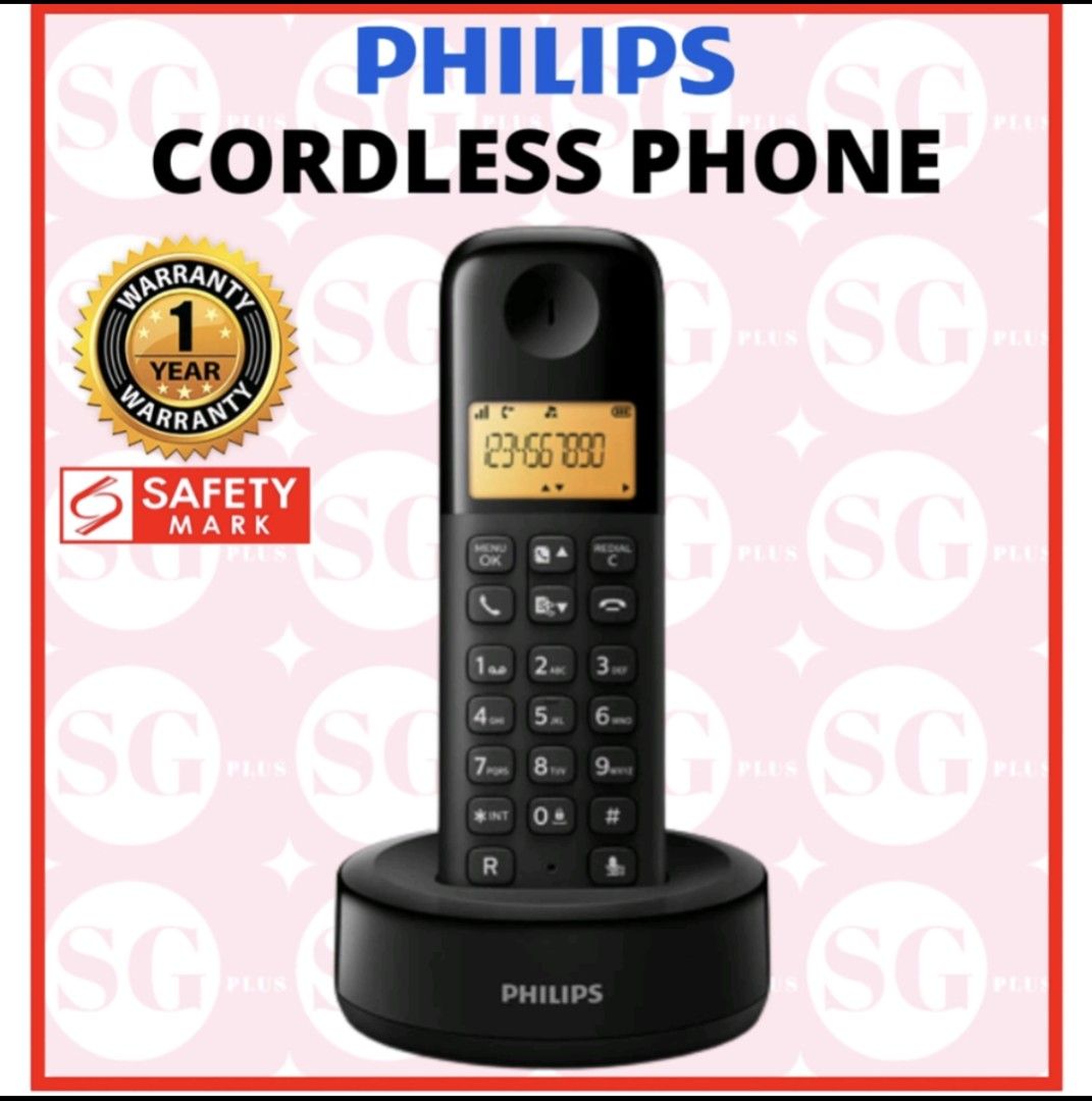 Philips Cordless Dect Phone D160, Mobile Phones & Gadgets, Mobile ...