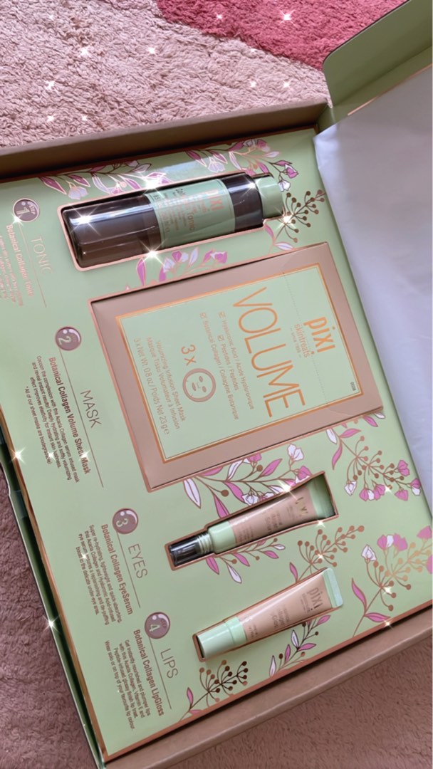 Pixi Collagen Tonic, Mask, Eye Serum & Lip gloss, Beauty & Personal ...