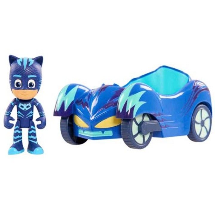 PJ Masks Cat-Car Vehicle Figure Set [with Cat Boy], 興趣及遊戲, 玩具 & 遊戲類 ...