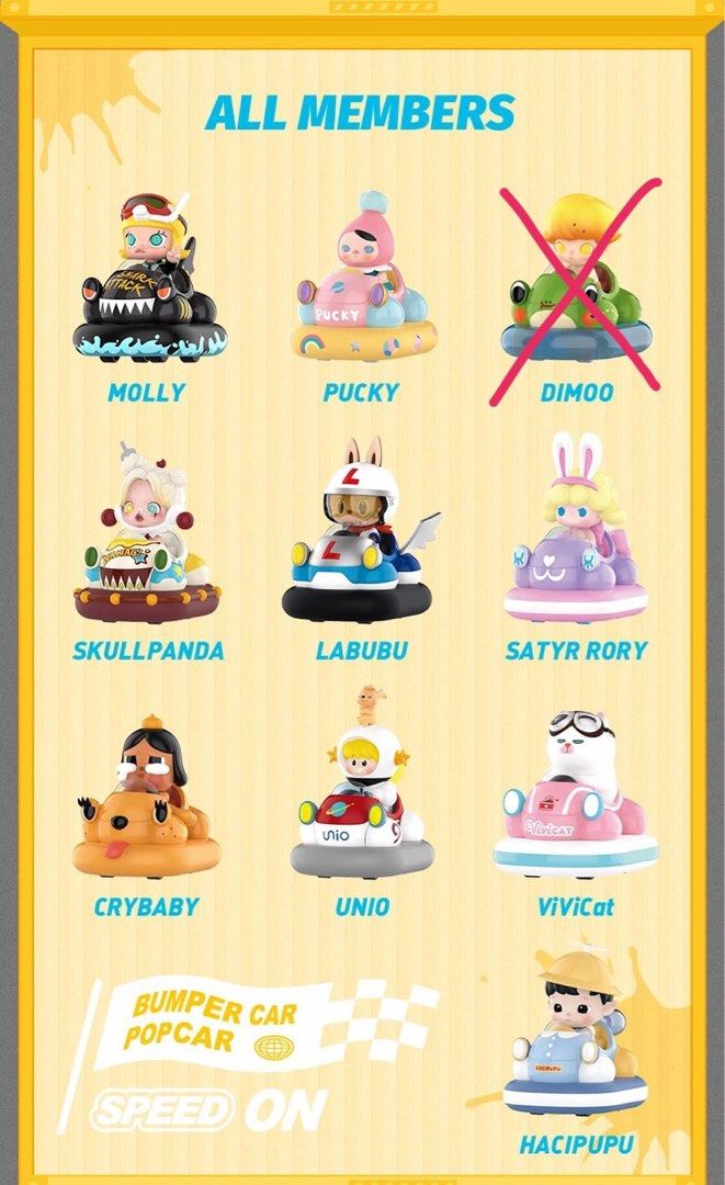 PO sharing popmart dimoo skullpanda hacipupu labubu crybaby molly ...