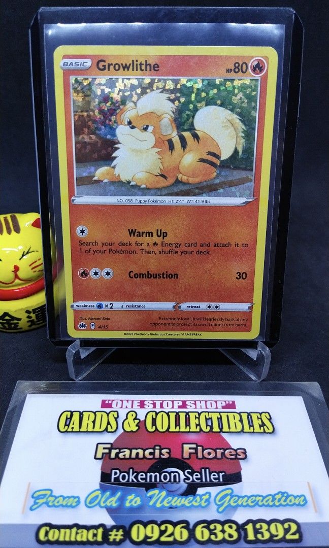 Pokemon Card - GROWLITHE #4 - HOLO (McDONALD'S COLLECTION) YEAR 2022 ...