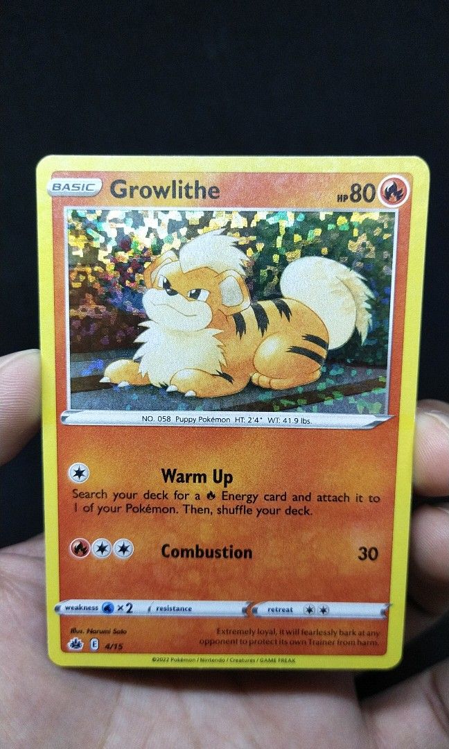 Pokemon Card - GROWLITHE #4 - HOLO (McDONALD'S COLLECTION) YEAR 2022 ...