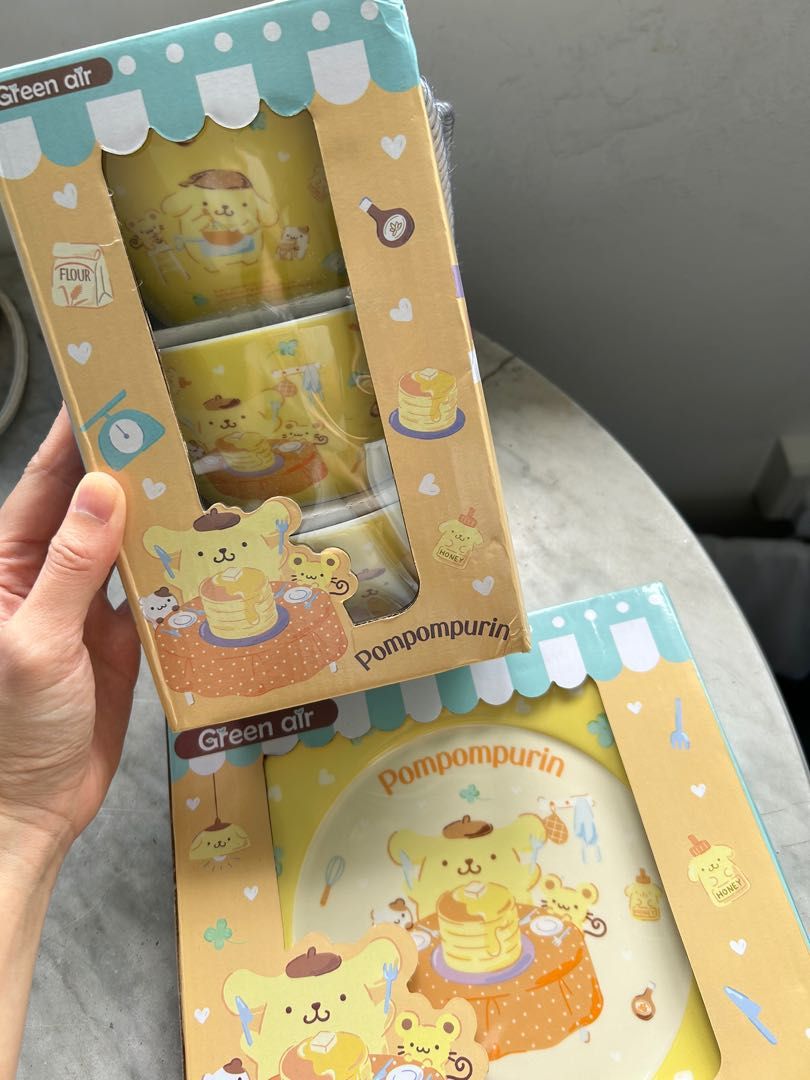 Pompompurin dining set kids, Furniture & Home Living, Kitchenware ...