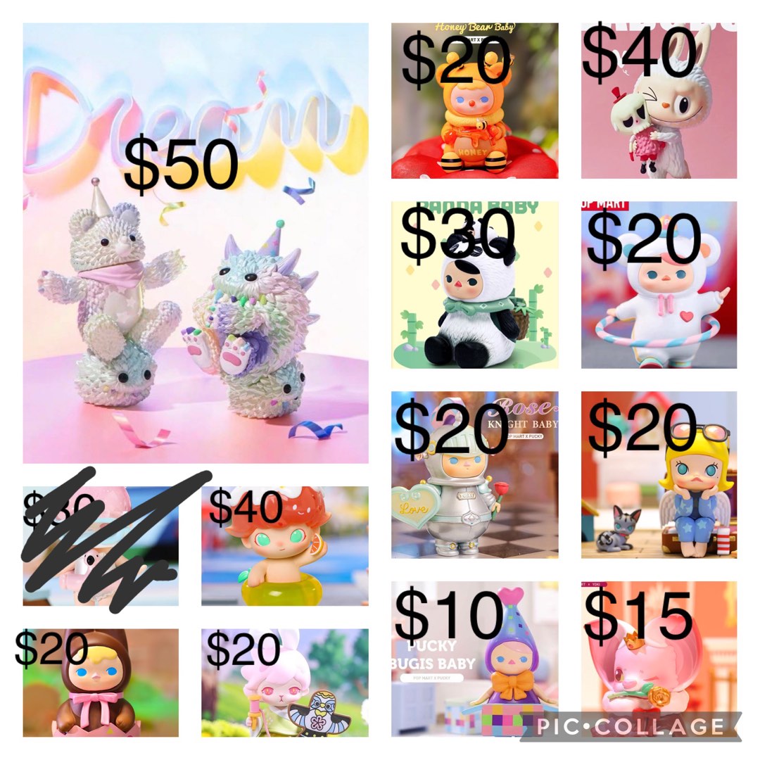 POPMART BLISTERS PUCKY/INSTINCTOYS /BUNNY/DIMOO/ LABUBU /MOLLY /YOKI ...