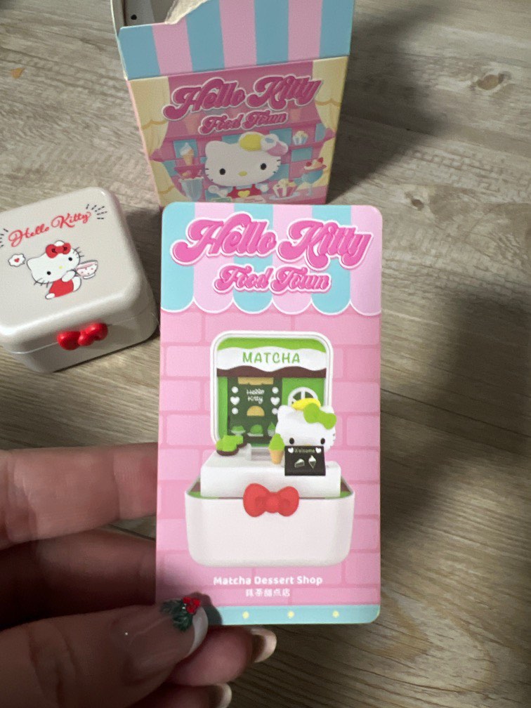 Popmart Hello Kitty Food Town Matcha, Hobbies & Toys, Toys & Games on ...
