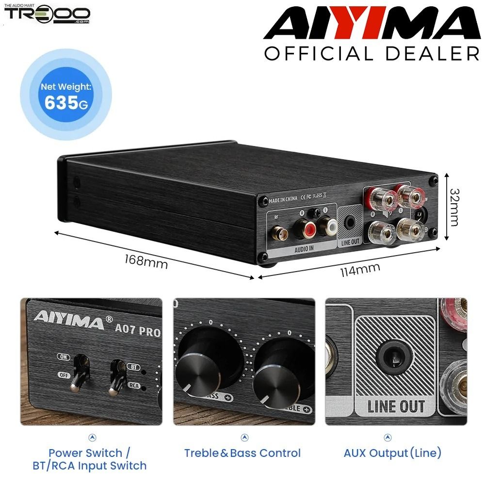 [PROMO! ] AIYIMA A07 Pro Wireless Bluetooth Receiver/Streamer Hi-Fi ...