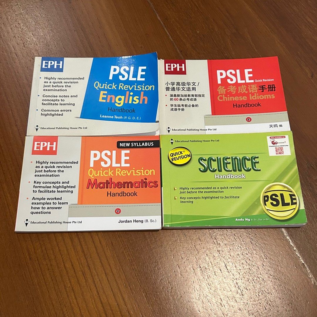PSLE QUICK REVISION HANDBOOK ENGLISH CHINESE IDIOMS MATHEMATICS SCIENCE ...