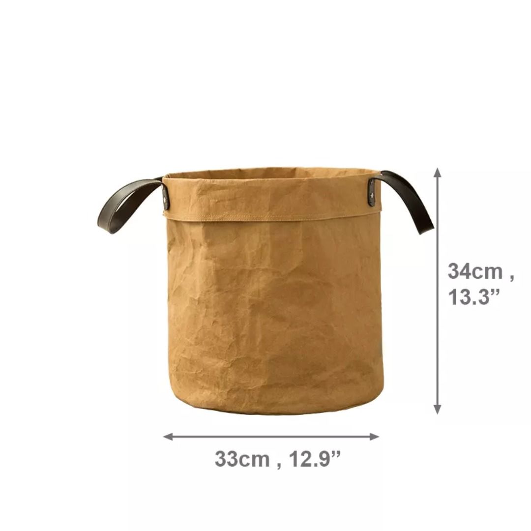 puting kraft paper storage bag,flower pot cover, laundry bag -small ...