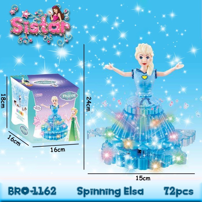 Putri FROZEN berputar dengan Musik dan Lampu, Toys & Collectibles ...