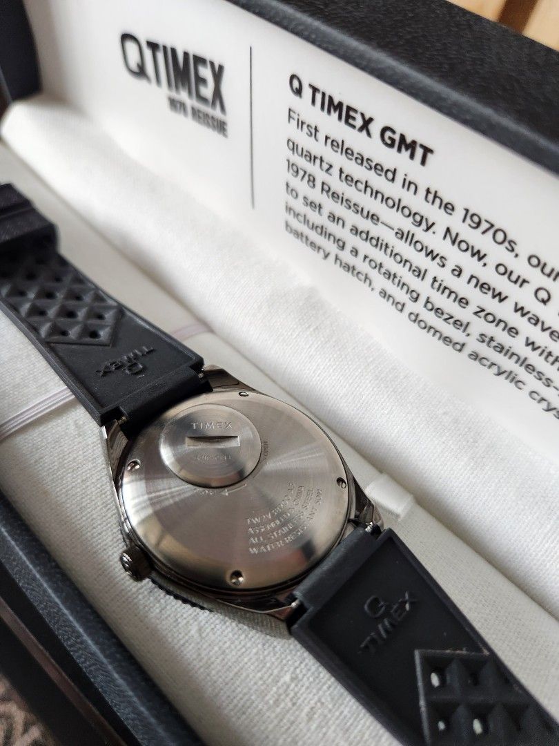 Q Timex GMT Reissue 38mm, Luxury, Watches on Carousell