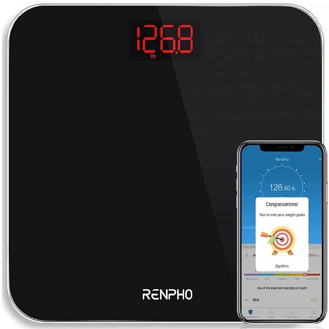 RENPHO Bathroom Scale for Body Weight, Digital BMI Weighing Scale ...