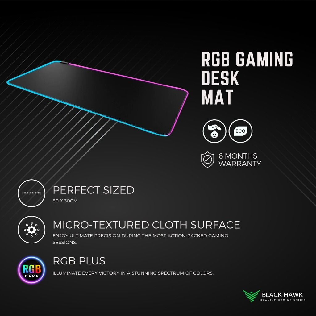 RGB Desk Mat | Mouse Pad | Gaming DeskMat | RGB Mouse Pad, Computers ...