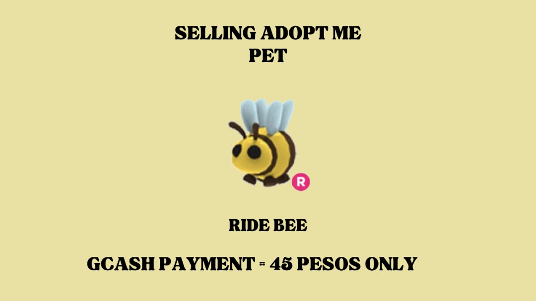RIDE BEE ADOPT ME, Video Gaming, Gaming Accessories, In-Game Products ...