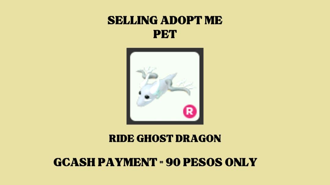 RIDE GHOST DRAGON ADOPT ME, Video Gaming, Gaming Accessories, In-Game ...