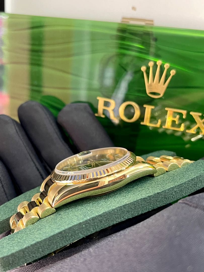 Rolex Day-Date 118238 Green Jade, Luxury, Watches on Carousell