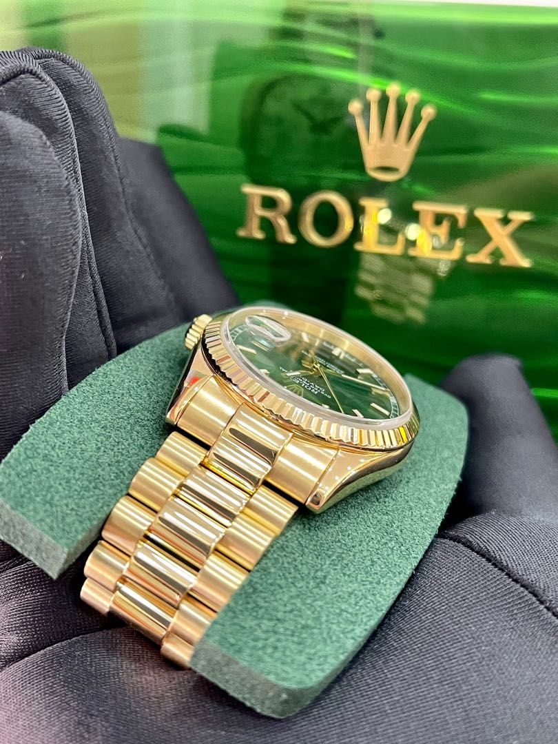 Rolex Day-Date 118238 Green Jade, Luxury, Watches on Carousell