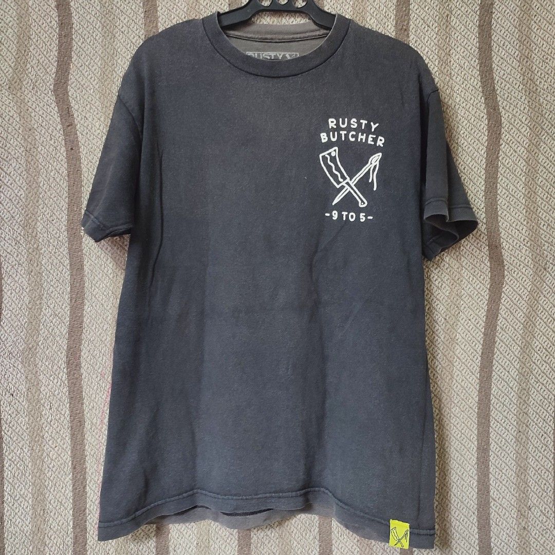 Rusty Butcher Cool Graphic Design Vintage Vive Shirt, Men's Fashion ...