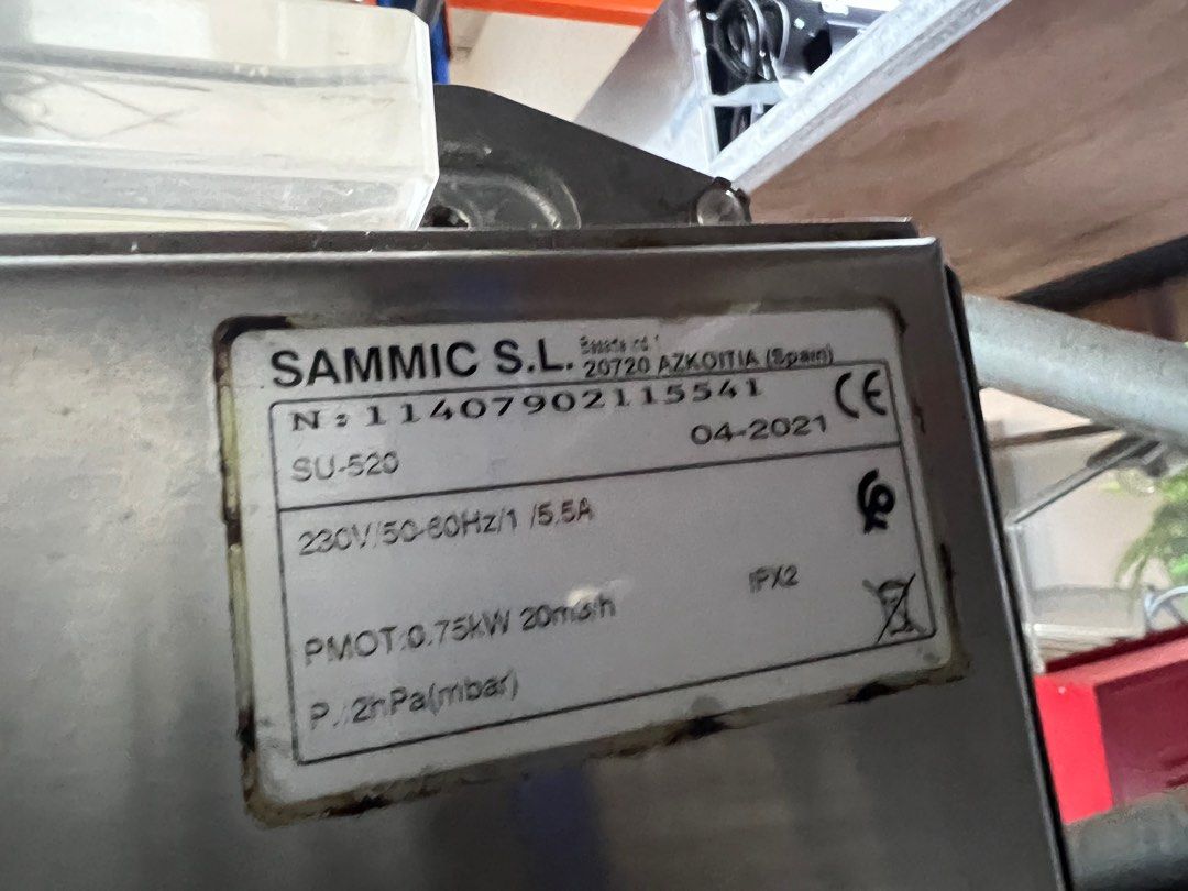 Sammic Vacuum Pack Machine SU 520, TV & Home Appliances, Kitchen ...