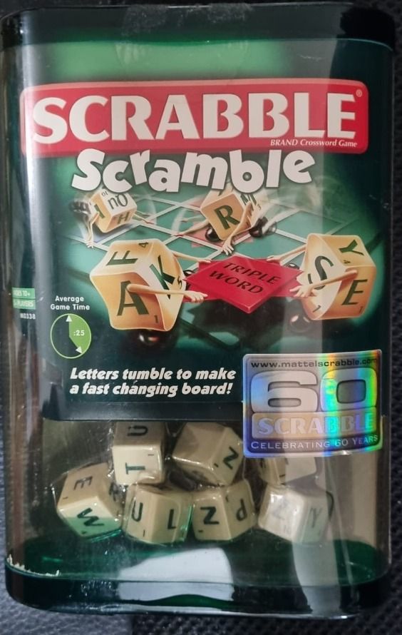 SCRABBLE Scramble Mattel Travel set Improve Child's Spelling and ...