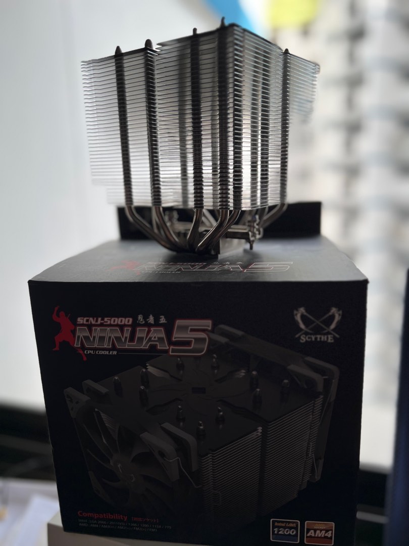 Scythe Ninja 5 - Tower CPU Cooler w/ dual fans, Computers & Tech, Parts ...