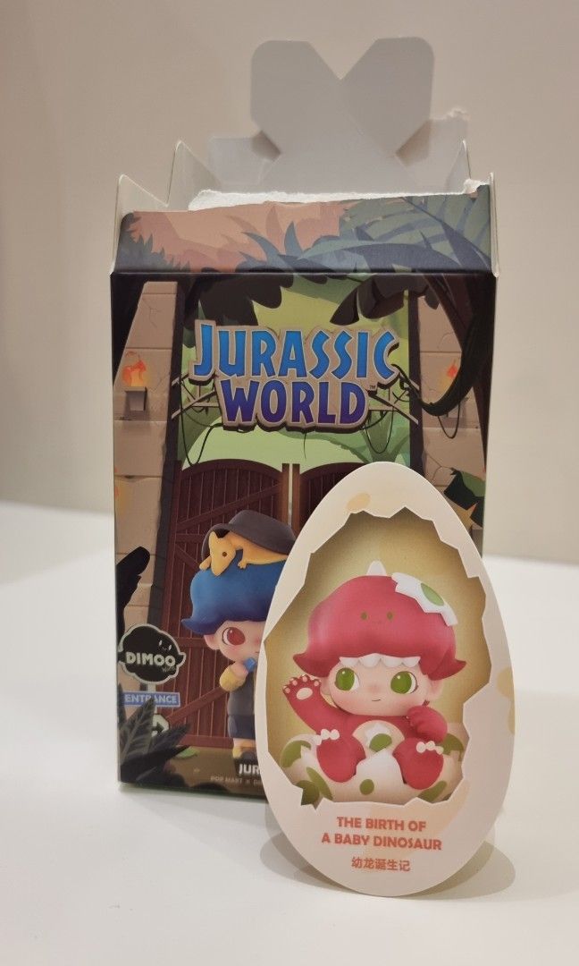[Sealed] The Birth of a Baby Dinosaur - Popmart Dimoo Jurassic World ...