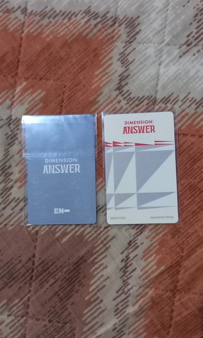 [SET] ENHYPEN Dimension: Answer Heeseung Photocards (2pcs), Hobbies ...