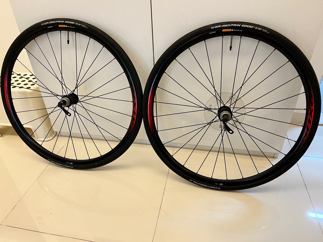 Shimano RX05 disc clincher wheelset, Sports Equipment, Bicycles & Parts ...
