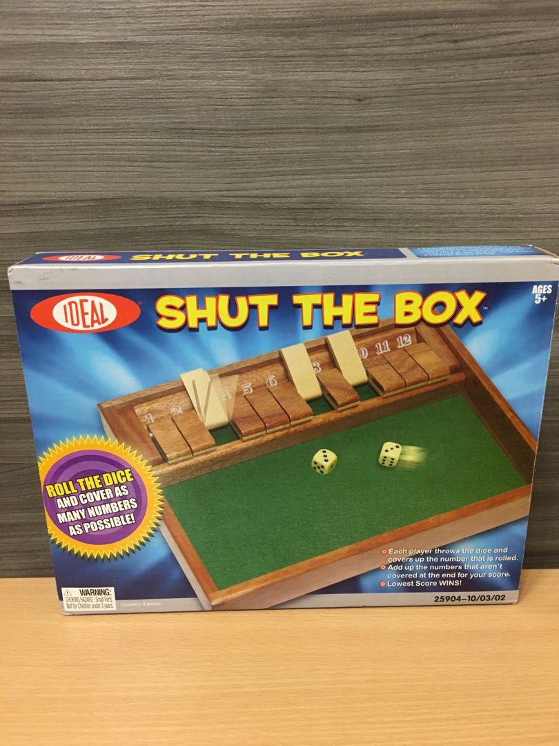 Shut The Box Board Game, 興趣及遊戲, 玩具 & 遊戲類 - Carousell