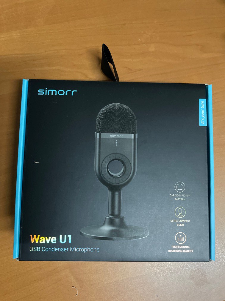 Simorr Wave U1 USB Condenser Microphone, Audio, Microphones on Carousell