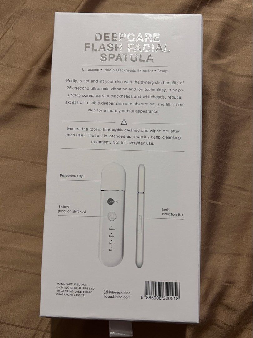 SkinInc Deepcare Flash Facial Spatula, Beauty & Personal Care, Face, Face Care on Carousell