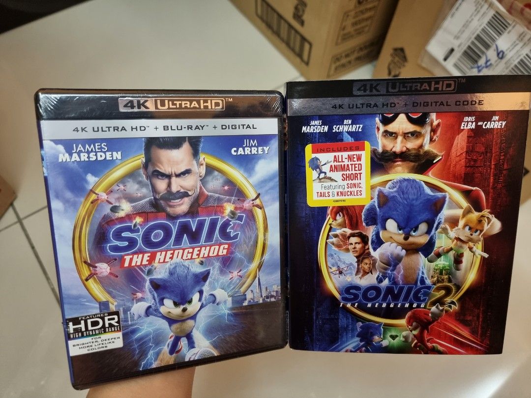 Sonic the Hedgehog 1+2 (4K Blu-ray), Hobbies & Toys, Music & Media, CDs ...