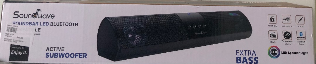 Soundwave wireless led soundbar, Audio, Soundbars, Speakers ...