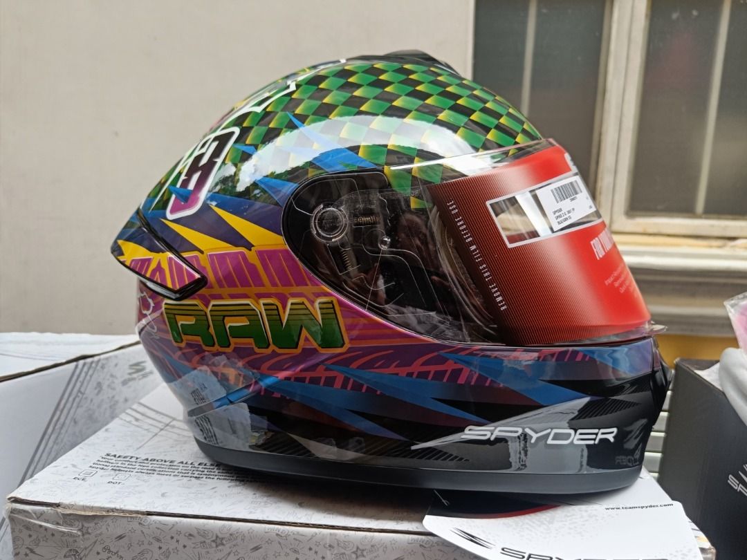Spyder Spike 2 Flash Pink visor with FREE Clear Visor Helmet Bnew ...
