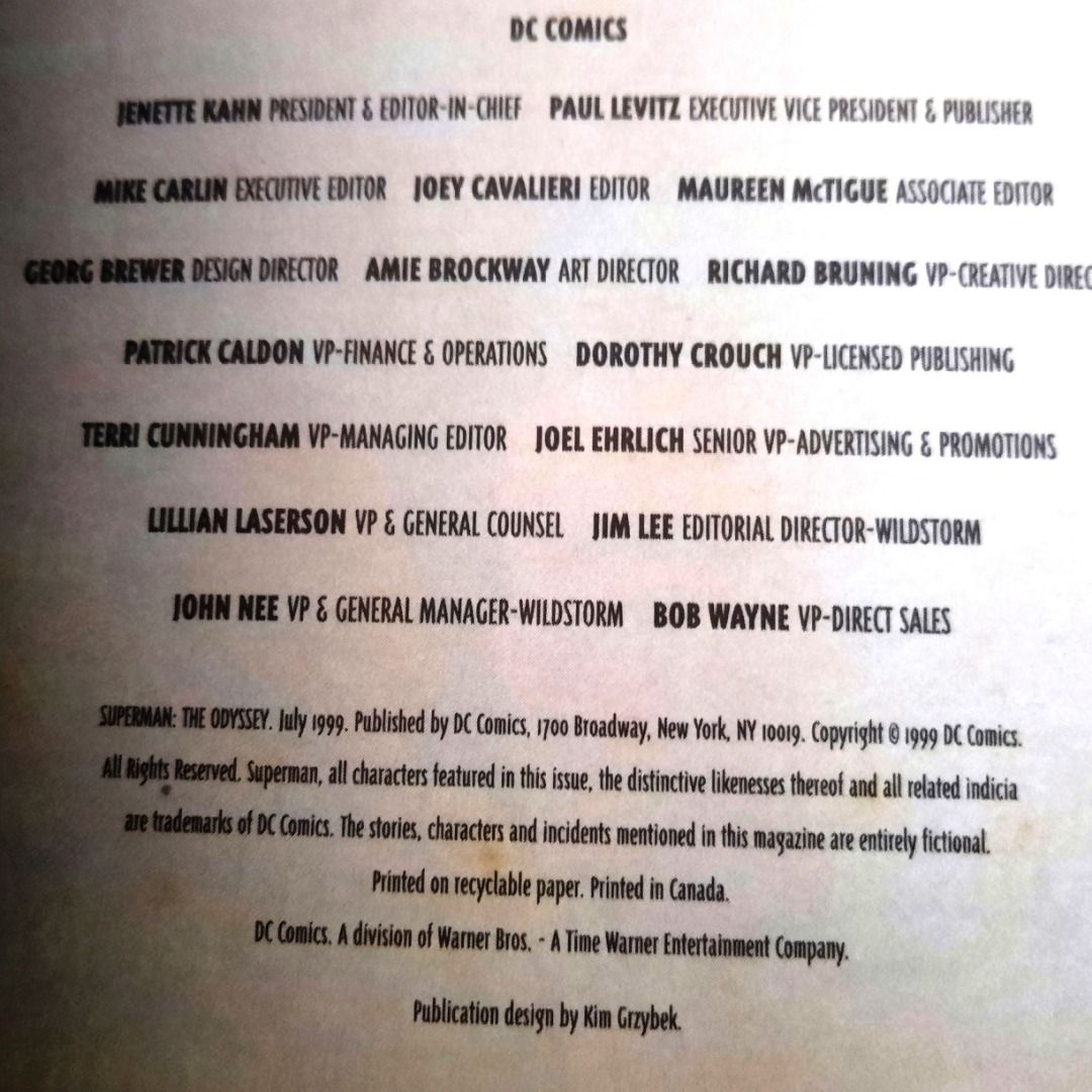 Superman: The Odyssey #1 (One-Shot) DC Comics (Chuck DIxon, Graham ...