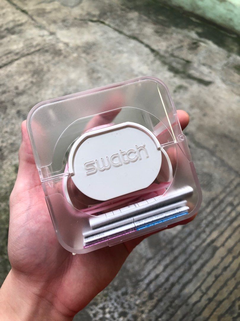 Swatch Watch long strap (pink), Women's Fashion, Watches & Accessories ...