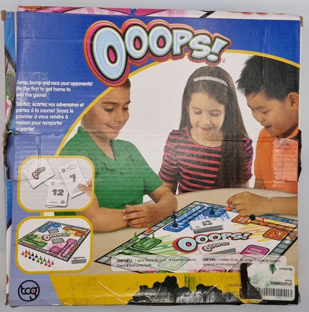 TCG TOYS STORE Ooops Game Jump Bump & Race Board Game Fun Family Race ...