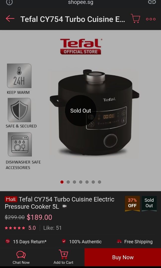 Tefal multi purpose turbo cuisine fast multicooker pressure cooking ...