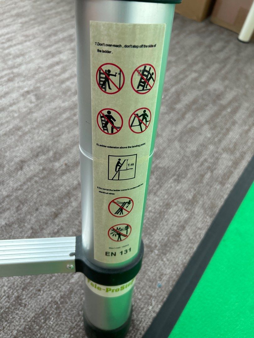 Telescopic extendable ladder 3m Telepro-steps, Furniture & Home Living ...