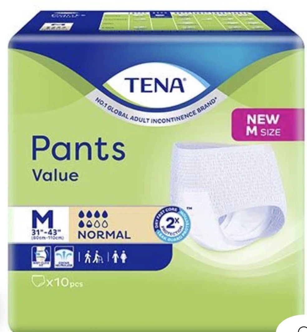 Tena Adult Diapers - Pull up Pants M (6 pk * 10pcs), Health & Nutrition, Assistive ...