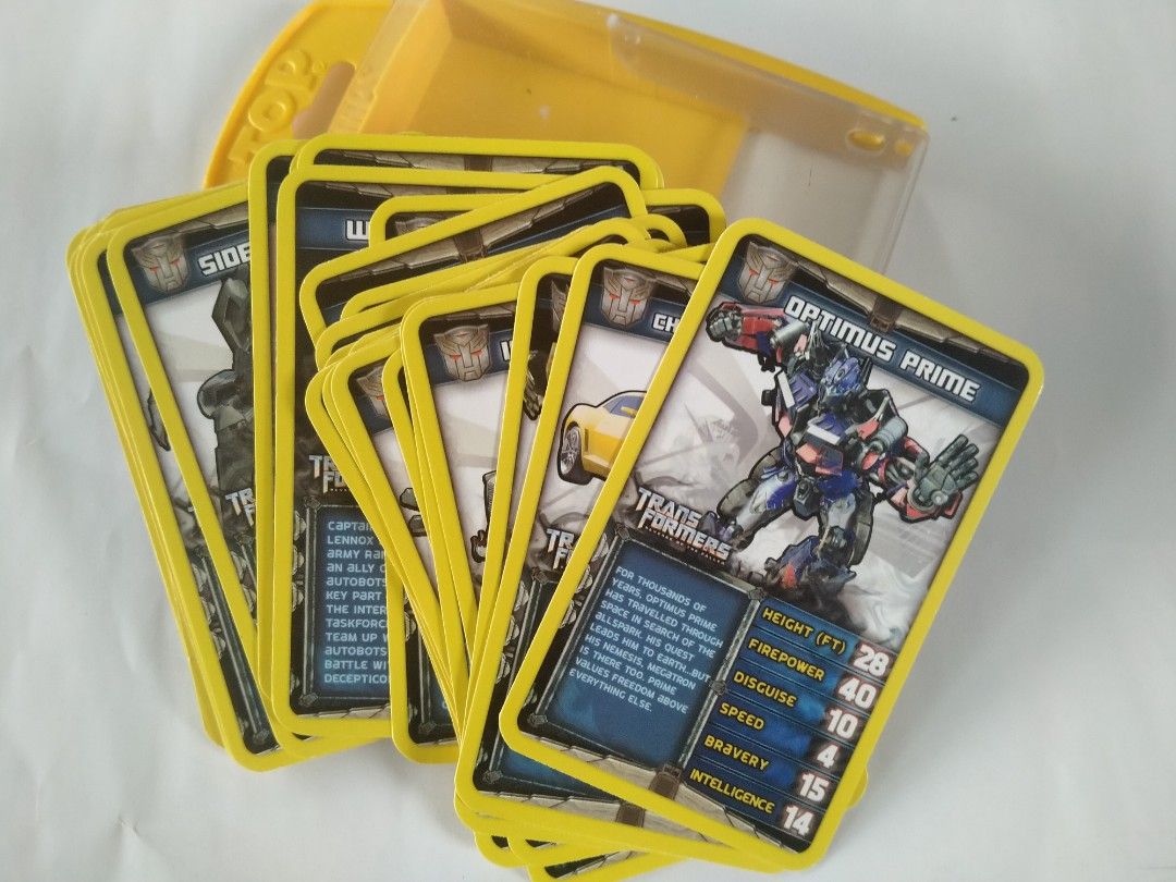 TOP Trumps Transformers, Hobbies & Toys, Toys & Games on Carousell