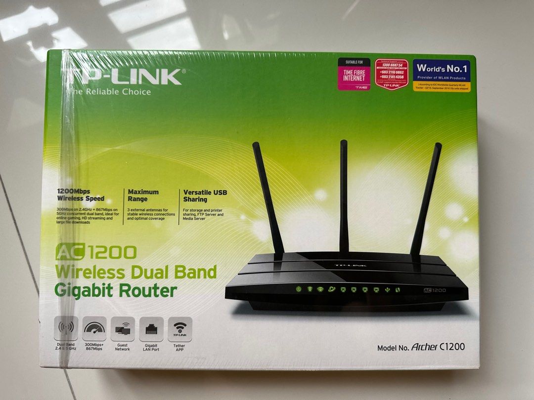 TP-Link Archer Wi-Fi AC C1200 Wireless Router, Computers & Tech, Parts & Accessories, Networking ...