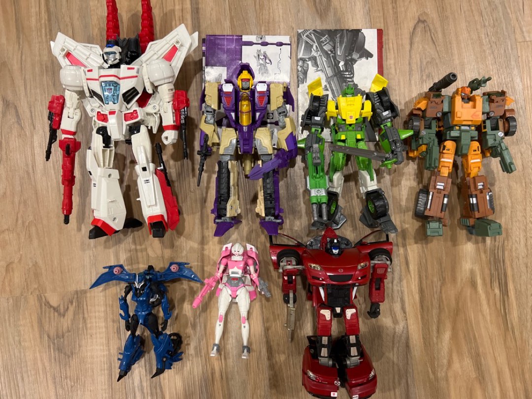 Transformers bundle misc loose figures Jetfire Arcee Springer Jazz ...