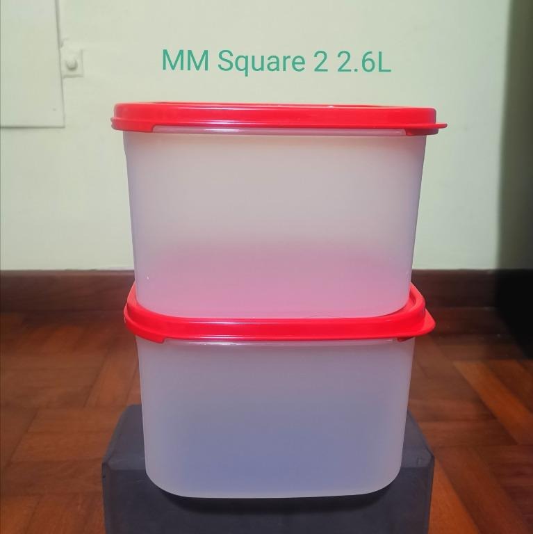Tupperware Modular Mates Square II 2.6L, Furniture & Home Living ...
