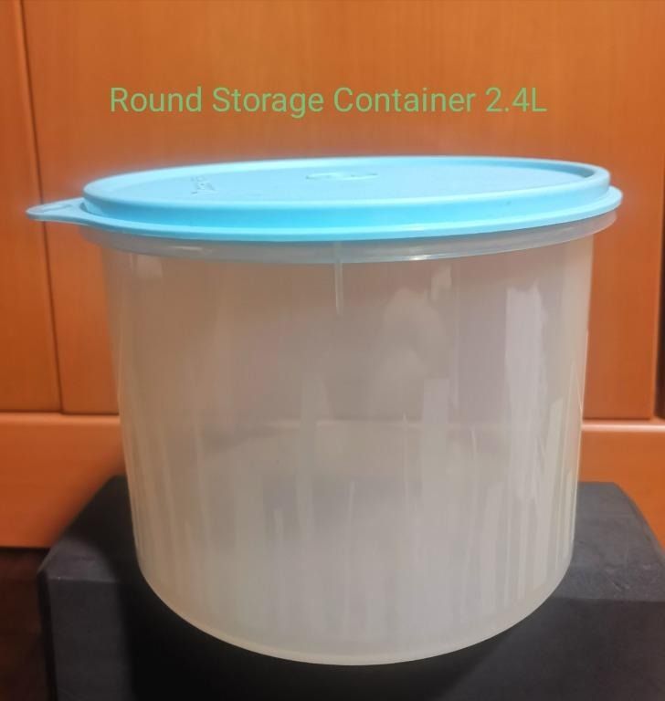 Tupperware Round Storage Container 2.4L, Furniture & Home Living ...