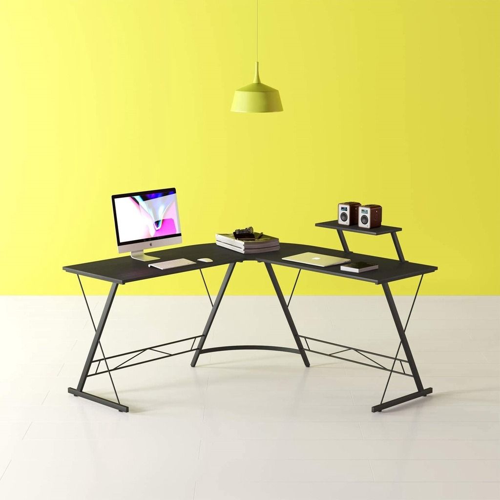 Type B (New) Corner L Shape Computer Study Table, Furniture & Home ...