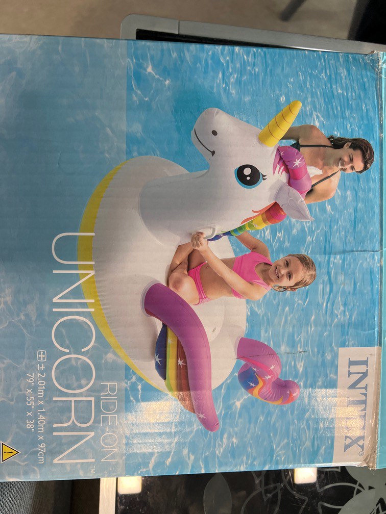 Unicorn Inflatable float, Hobbies & Toys, Toys & Games on Carousell