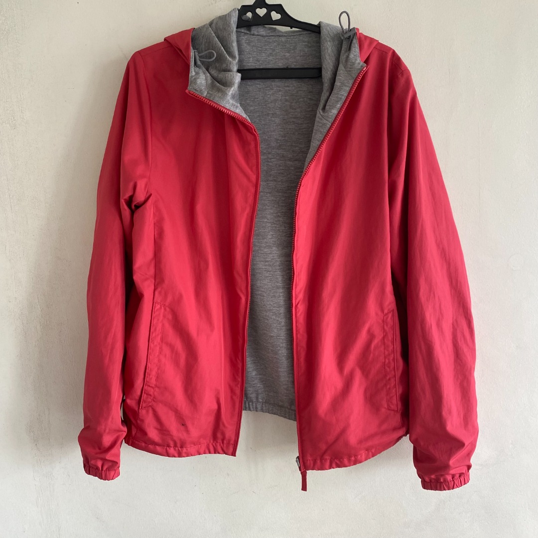 Uniqlo reversible pink parka jacket, Women's Fashion, Coats, Jackets ...