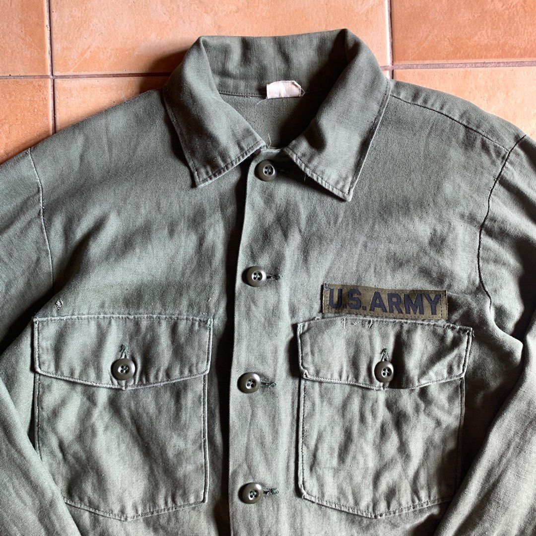 US ARMY OG-107 Fatigue Shirt, Men's Fashion, Tops & Sets, Tshirts ...